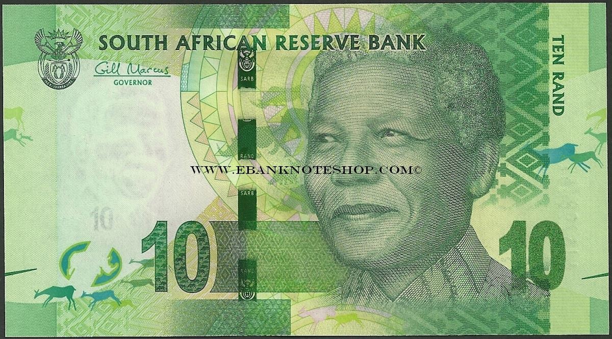Ebanknoteshop. South Africa,P133,B762a,10 Rands