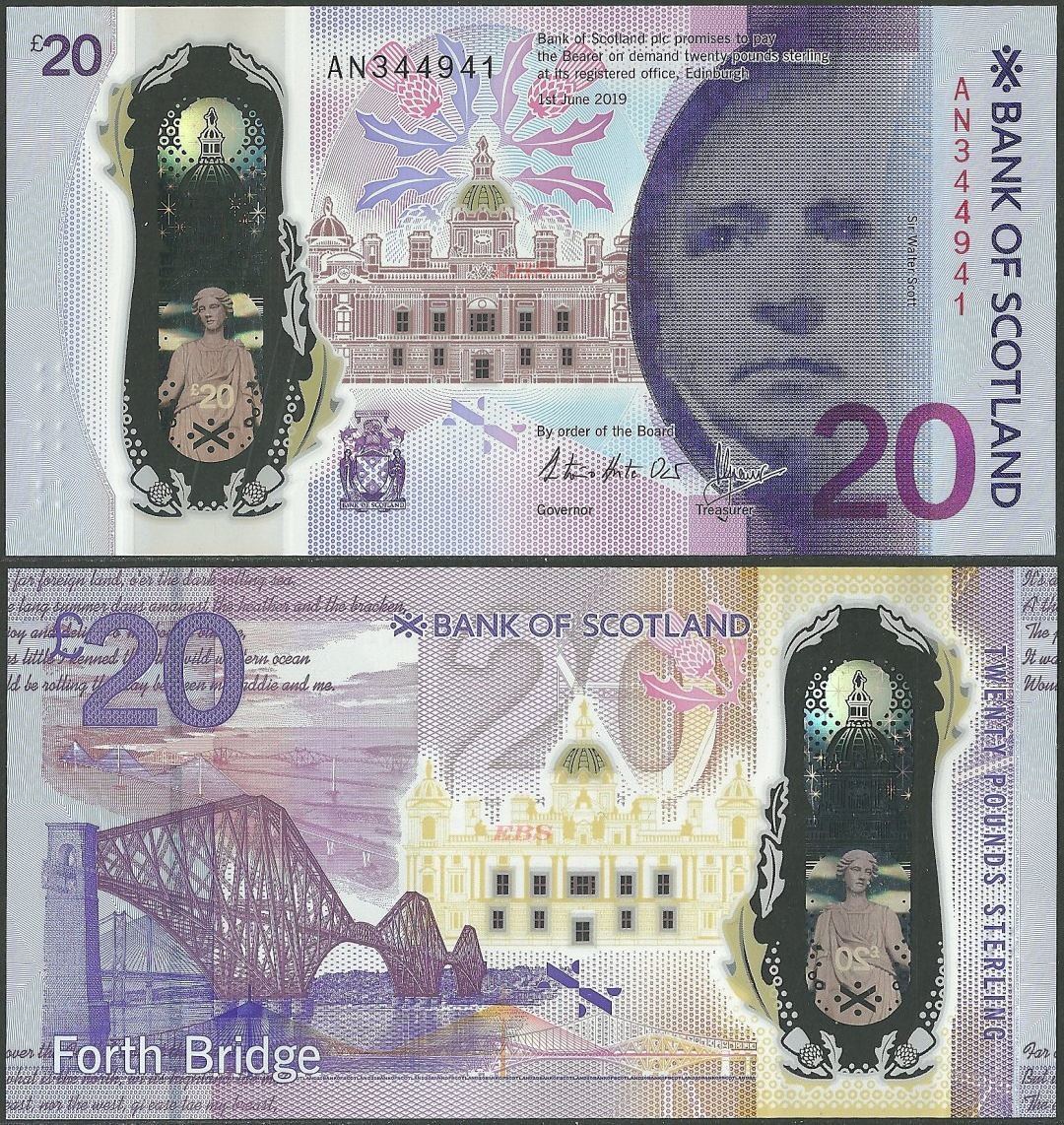 Ebanknoteshop. Scotland,20 Pounds,2019,BoS